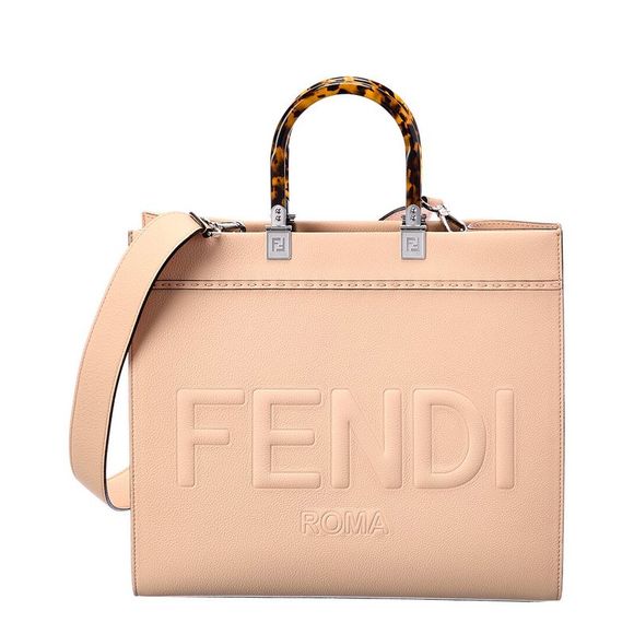 Fendi | Bags | Fendi Sunshine Medium Leather Tote Beige | Poshmark